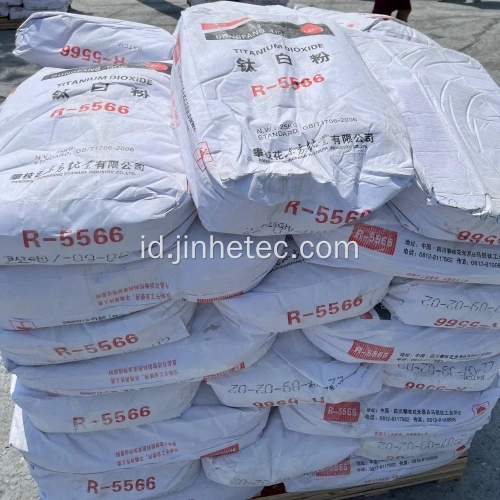 Cina 93% TiO2 R5566 Rutil Pigmen Titanium Dioksida Putih Produsen